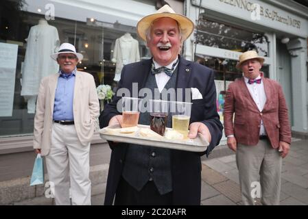 (left to right) James Joyce fans Fintan Lalor, John O'Carroll and Matt ...