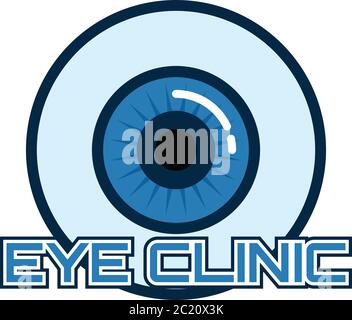 eye ophthalmic ophthalmology optometrist clinic logo with text space ...