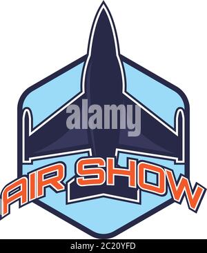 air show logo isolated on white background. vector illustration Stock ...