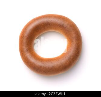 Ring-shaped cracknel isolated on white Stock Photo - Alamy