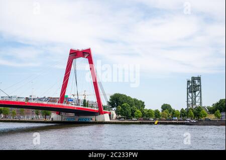 Willemsbrug (Willems Bridge) is a modern suspension bridge crossing the ...