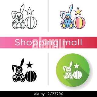 Toys market department icon. Shadow reflection design. Vector ...