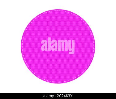 Round patch with stitches Stock Photo - Alamy