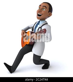 Fun doctor - 3D Illustration Stock Photo - Alamy