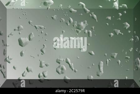 Abstract background with particles rain. 3D rendering Stock Photo - Alamy