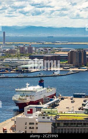 Aerial view of Kobe harbour in japan Stock Photo - Alamy
