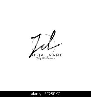 JD Initial letter handwriting and signature logo. A concept handwriting ...