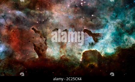 star particle motion on black background, starlight nebula in galaxy at ...