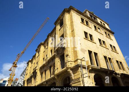 Beirut cityscape, modern skyline, facade of high rise buildings, Beirut ...