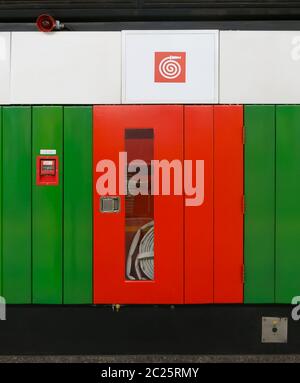 Fire hydrant on brazilian subway station Stock Photo - Alamy