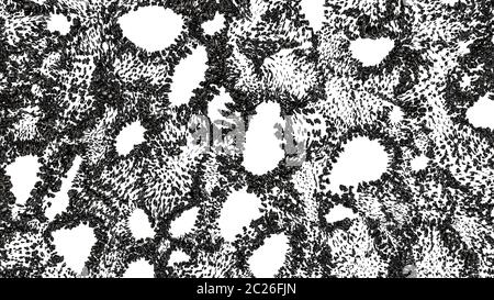 BLACK ABSTRACT THREE-DIMENSIONAL. Glossary hole surface. 3d RENDERING ...