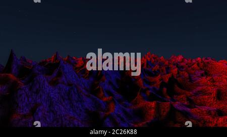 cosmic abstract landscape. 3d render Stock Photo - Alamy