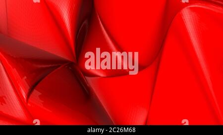 red deformed plane. abstract background. 3d render Stock Photo - Alamy