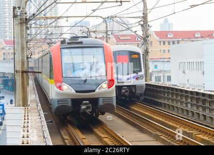 Shanghai metro, subway, China. Shanghai Metro Rapid Transit Subway ...