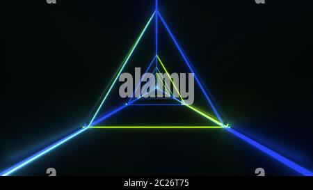 abstract stylish green blue wireframe triangle design with nice ...