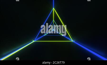 abstract stylish green blue wireframe triangle design with nice ...