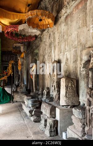 interior of the Angkor Wat temple, Angkor, Cambodia, Asia Stock Photo ...