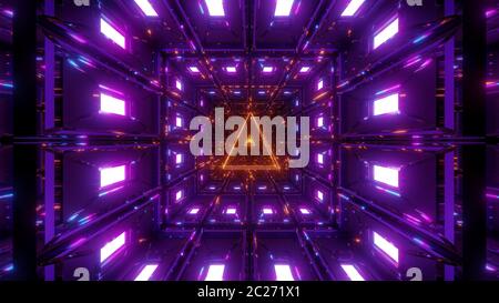 purple wireframe design with nice reflection 3d rendering background ...