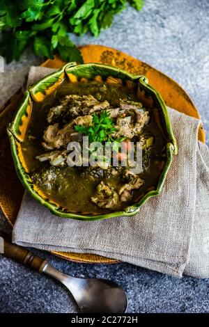 Chakapuli - traditional Georgian dish Stock Photo - Alamy