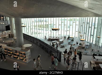 Oslo, Norway. 12th June, 2020. The Deichman main library in Bjørvika ...