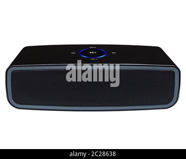 Bluetooth speaker isolated on white Stock Photo - Alamy