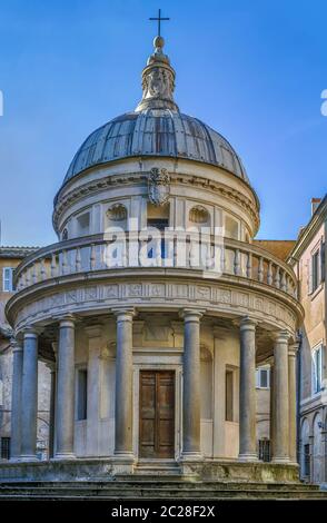 Tempietto of San Pietro in Montorio church, Rome, Italy 1990s Stock ...