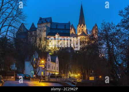 Cathedral and castle / Limburg Stock Photo - Alamy