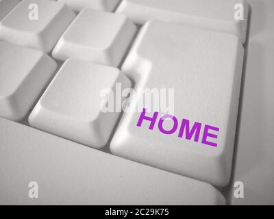 Keybord Button Home Stock Photo - Alamy