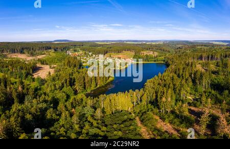 Pear Tree Pond Neudorf in the Harz Mountains Stock Photo - Alamy