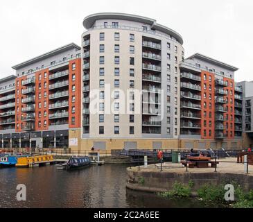 Modern buildings around Leeds Dock, Leeds, UK Stock Photo - Alamy
