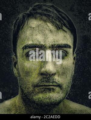 Horror portrait painting art Stock Photo - Alamy