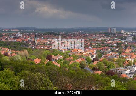 Germany, Thuringia, Erfurt, aerial picture, town, state capital ...