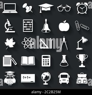 computer with atom and graduation hat Stock Vector Image & Art - Alamy