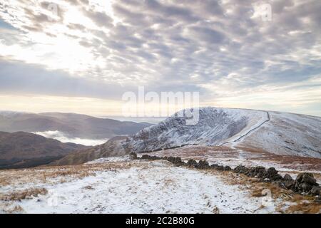 Merrick, highest hill in the Southern Uplands, seen from The Rig of The ...