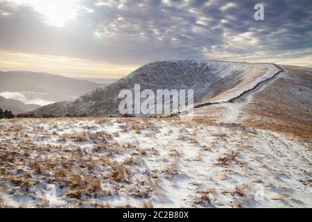 Merrick, highest hill in the Southern Uplands, seen from The Rig of The ...