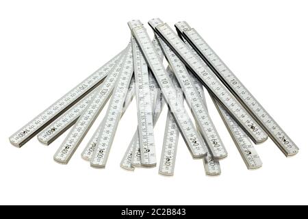 Scale, folding rule, folding ruler, cutout, object Stock Photo - Alamy