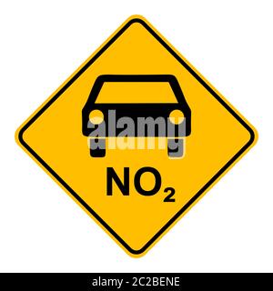 NOx car and road sign Stock Photo - Alamy
