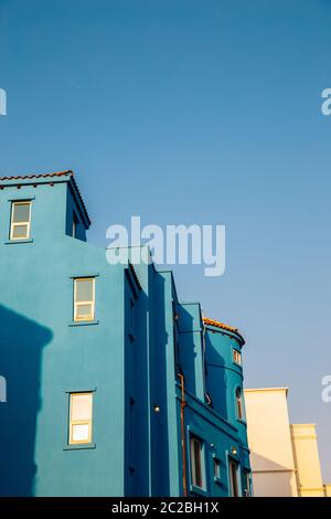 Asan Blue Crystal Mediterranean Village in Asan, Korea Stock Photo - Alamy