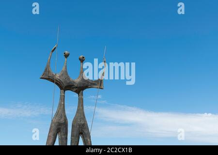 Brazil, Brasilia: Monument "Os Candangos" by Bruno Giorgi at Praca dos ...