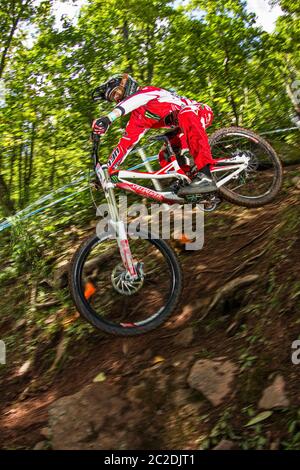 WINDHAM NY, USA - AUGUST 26, 2010. Troy Brosnan (AUS) racing for Team ...