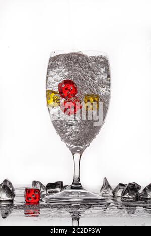 Dice And Ice Stock Photo - Alamy