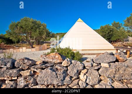 Pyramid of Sali on Dugi Otok island Stock Photo - Alamy