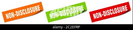 disclosure sticker. disclosure square isolated sign. disclosure label ...