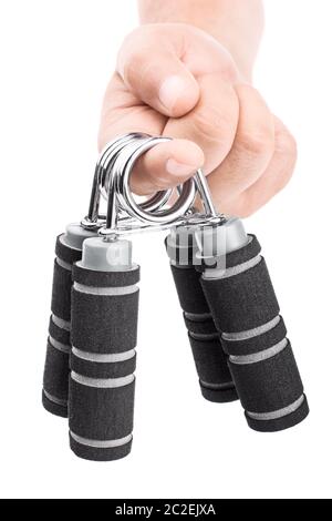 hand grips isolated on white background. hand grips Stock Photo - Alamy