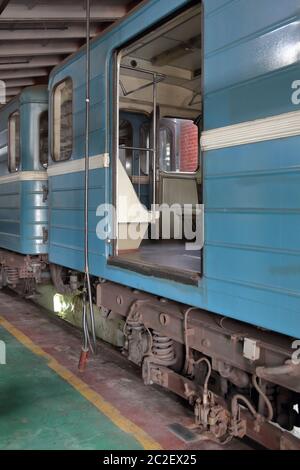 Part of a heavy brake system with shock absorbers for a passenger train ...