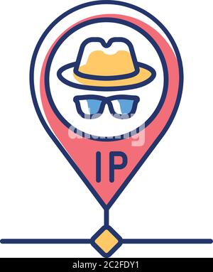 Anonymous proxy RGB color icon Stock Vector Image & Art - Alamy