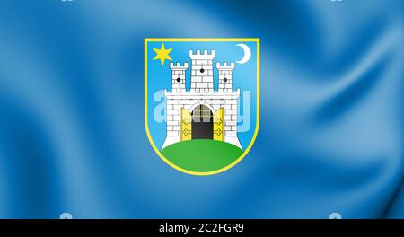 Coat of arms of the Croatian capital city Zagreb Stock Photo - Alamy
