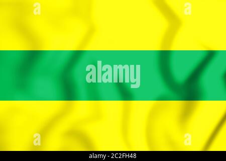 3D Flag of Isabela, Puerto Rico. 3D Illustration Stock Photo - Alamy