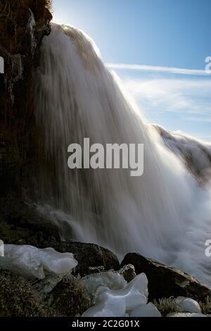 Faxafoss waterfall iceland Stock Photo - Alamy