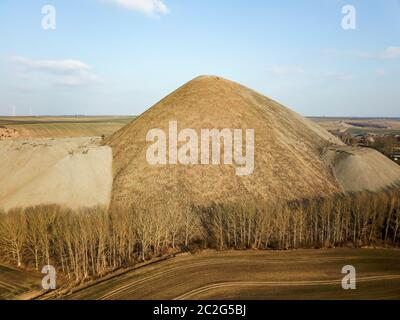 Mining area, photographing a tailings dump from the air Stock Photo - Alamy